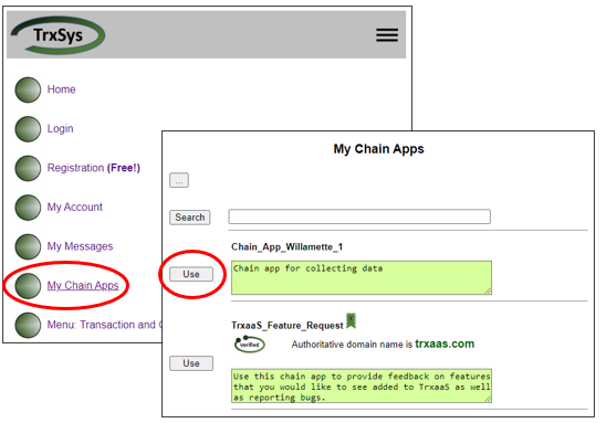 Above: To find the Chain App ID simply go to the Main Menu and select ...